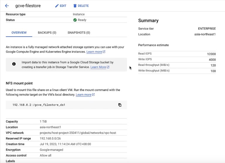 Use Google Cloud Filestore as external datastores for VMware ESXi hosts ...